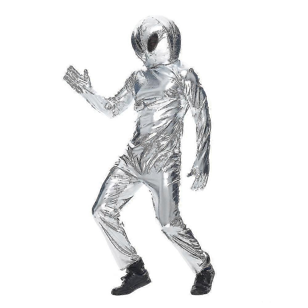 Splint det ydre rum Alien mænds kostume Ufo Explorer Uniform Fancy ...