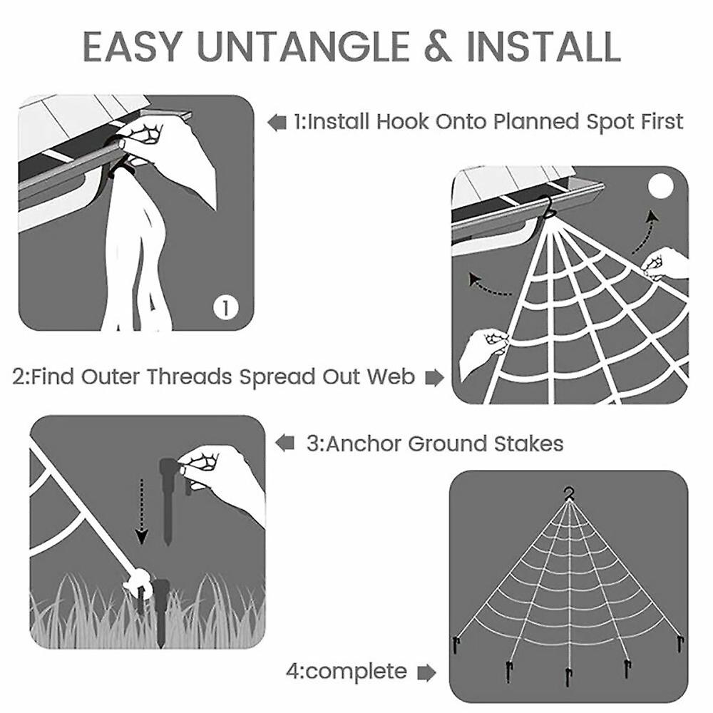 Halloween Scary Giant Spider Web Cobweb Party Haunted House Home Yard ...