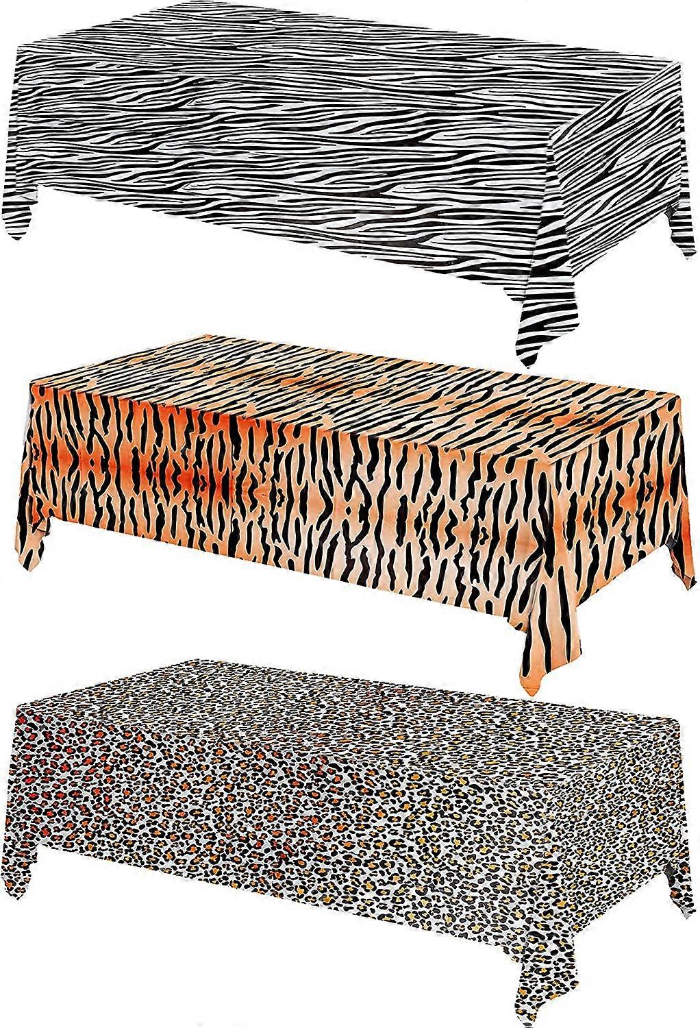 Animal Safari Theme Zoo Print Table Cover Animal Theme Tablecloth Table ...
