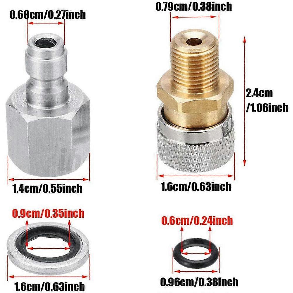 1/8 BSP Quick Change Coupling Connections Charging Adapter Kit ...