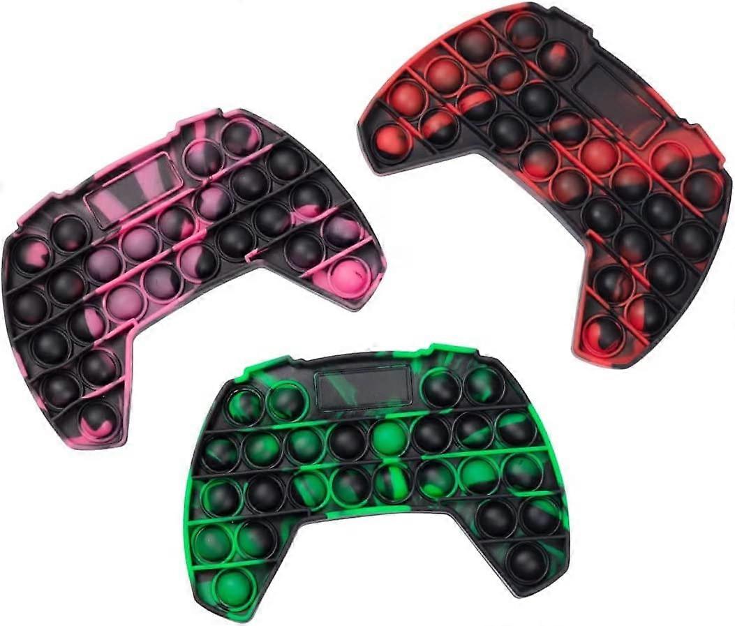 Pop Push Game Controller Gamepad Shape Pop Push tie dye Fidget Toy ...