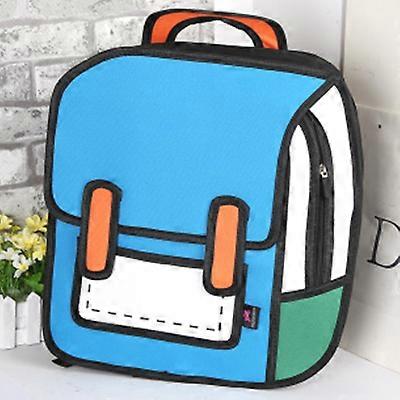 Women Backpack 3D Jump Style 2D Drawing Cartoon Back Bag Comic ...