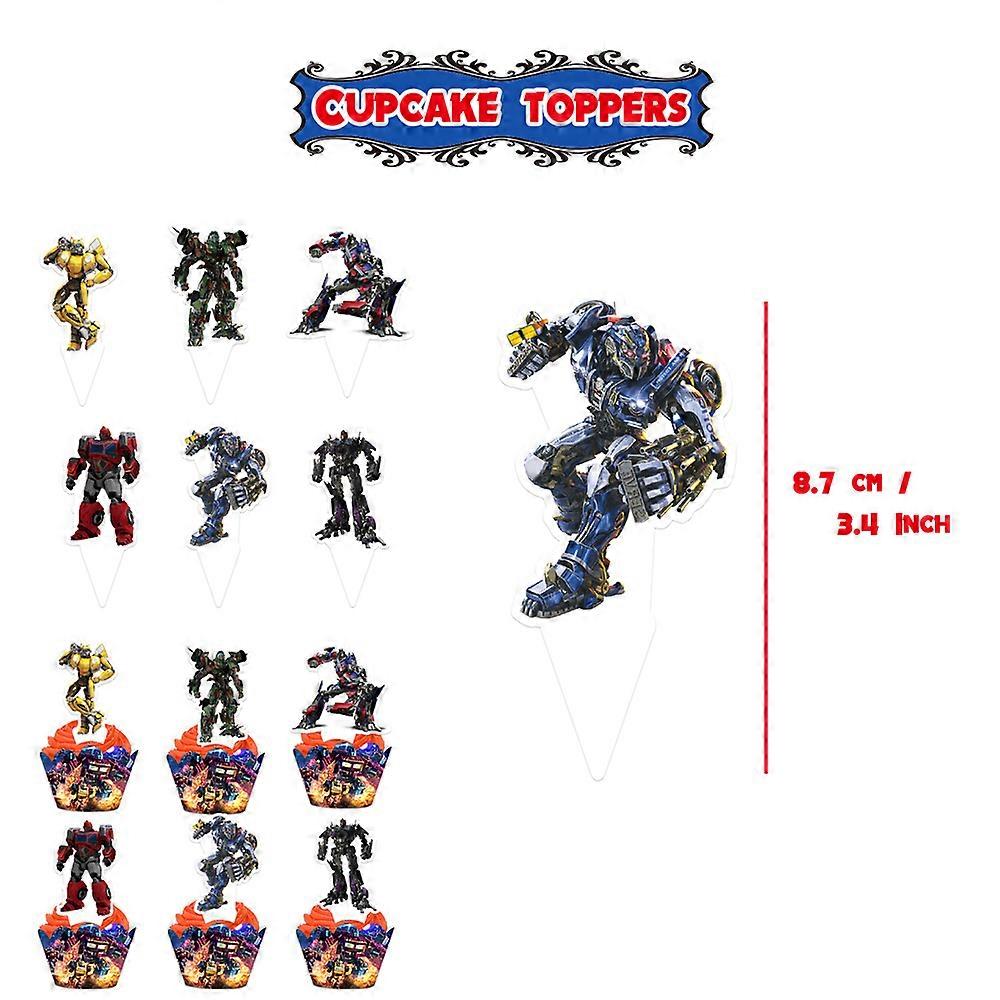 Transformers Themed Happy Birthday Party Supplies Kit Banner Balloons ...