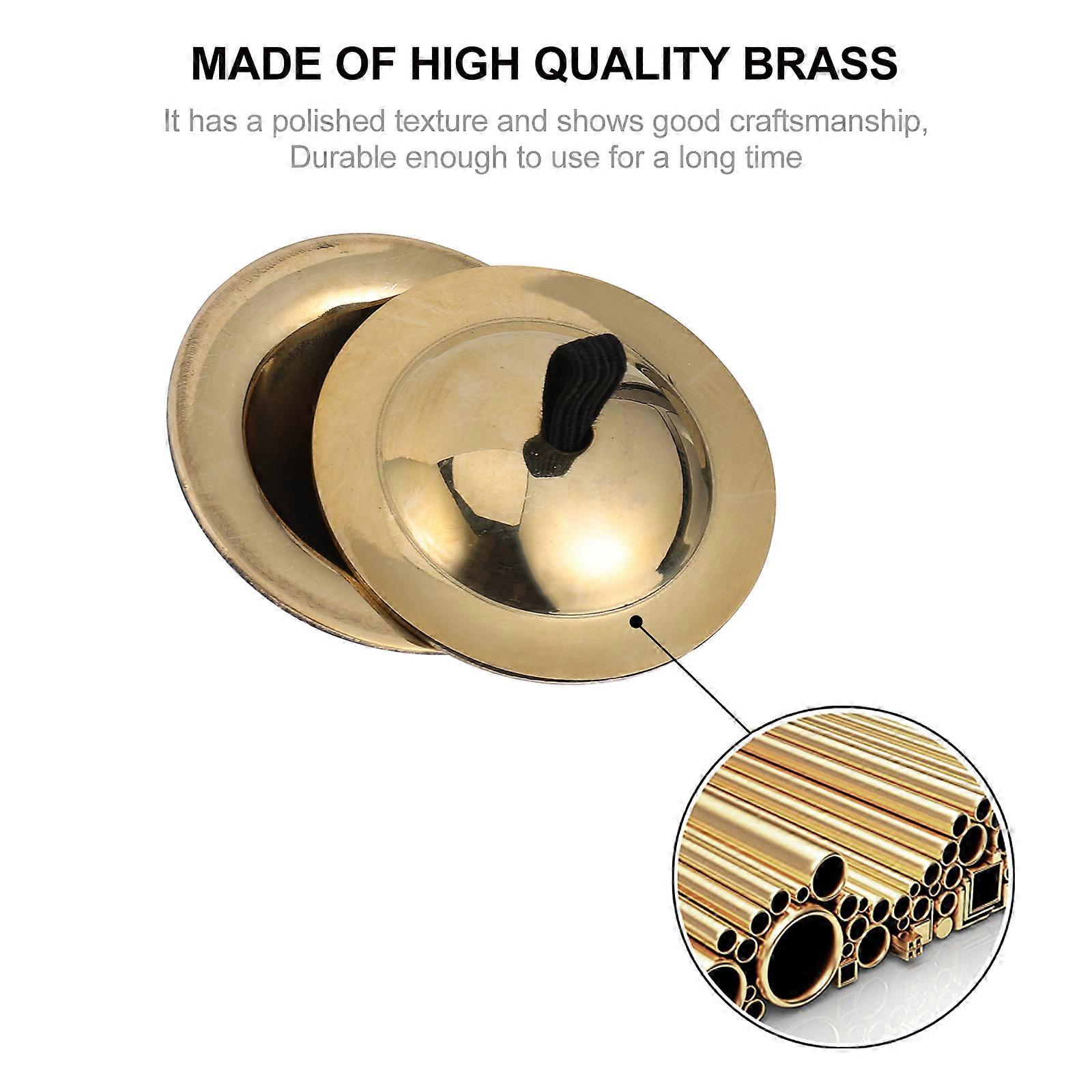 2 Pairs 5.5cm Mini Cymbals Creative Finger Cymbals Musical Instrument ...