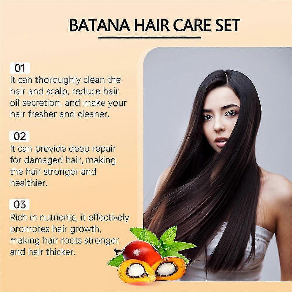 4pcs Pure Batana Oil Hair Growth Set Honduras Batana Anti Hair Loss ...