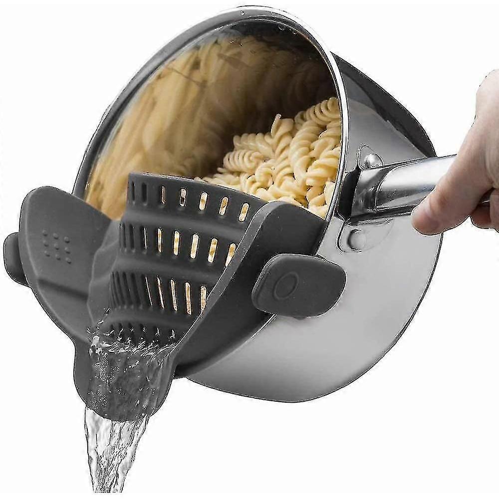 Pot Strainer And Pasta Strainer - Adjustable Silicone Clip On Strainer ...