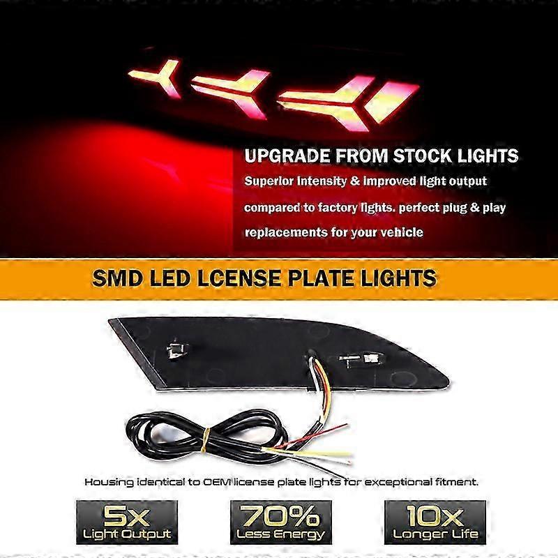 Fantastic Red LED Rear Bumper Reflectors Lights For 2012-2014 Ford ...