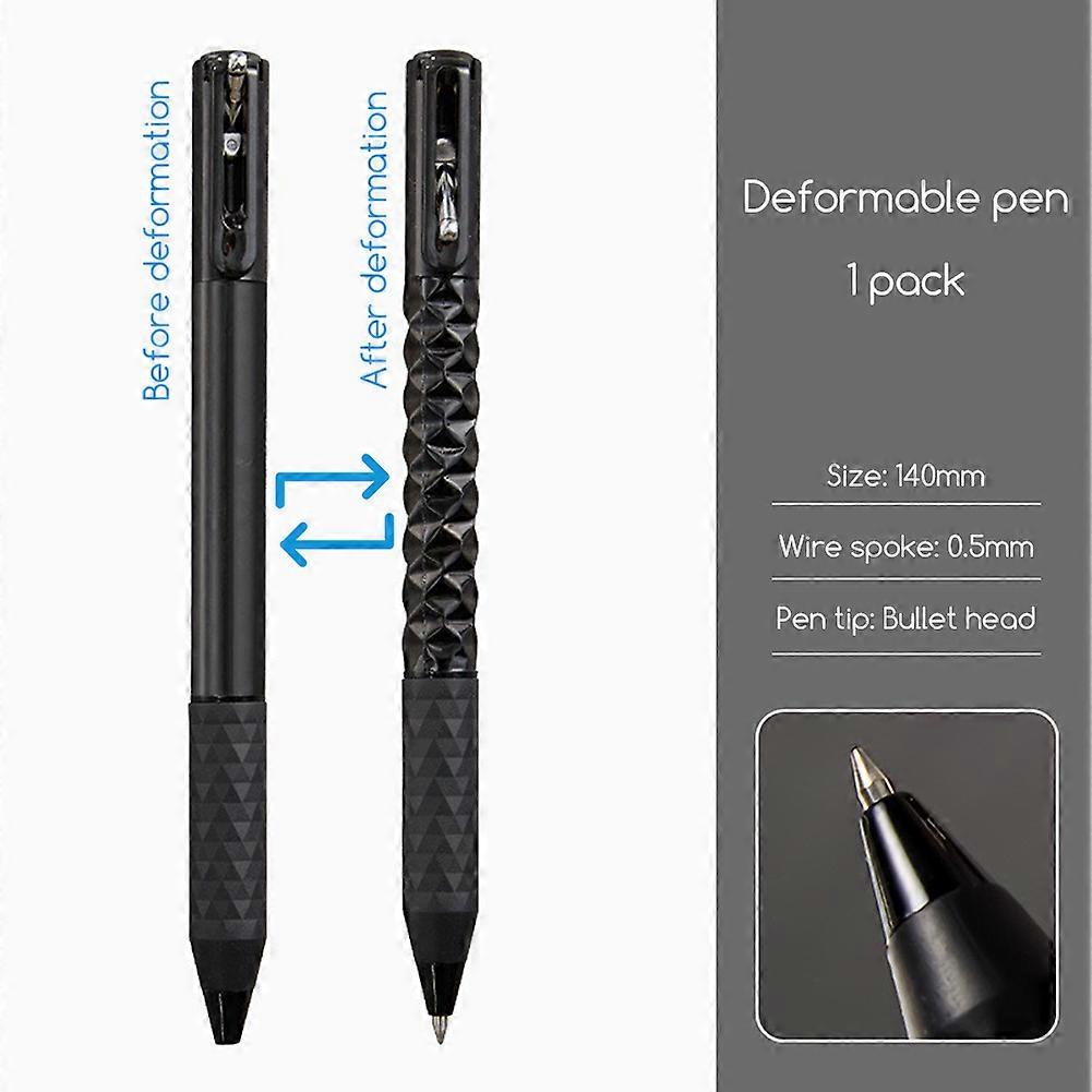 Crunchy Sensory Geometric Fidget Pen 0.5mm Gel Ink, Stress Relief Click ...