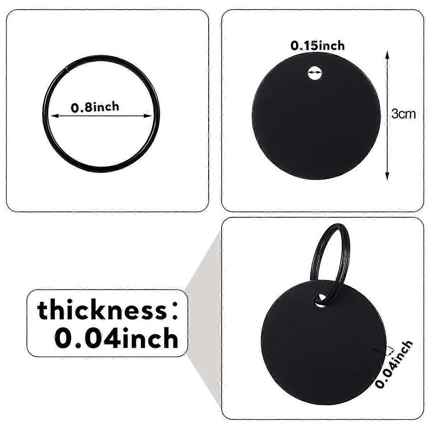 Round Stamping Blanks Stainless Steel Blank Tags | Fruugo UK