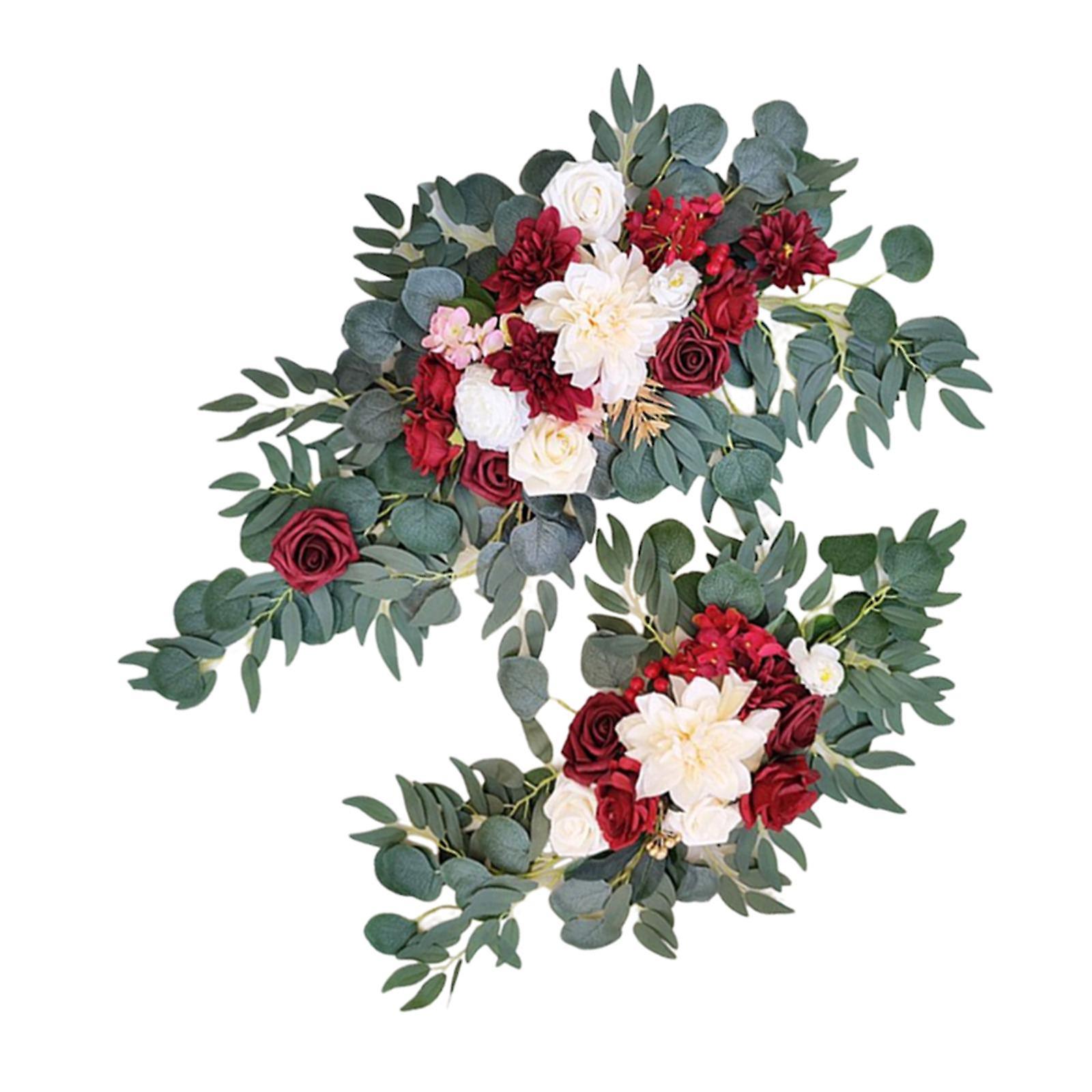 Artificial Flowers Swag Floral Swag Backdrop Rustic For Wedding Table ...