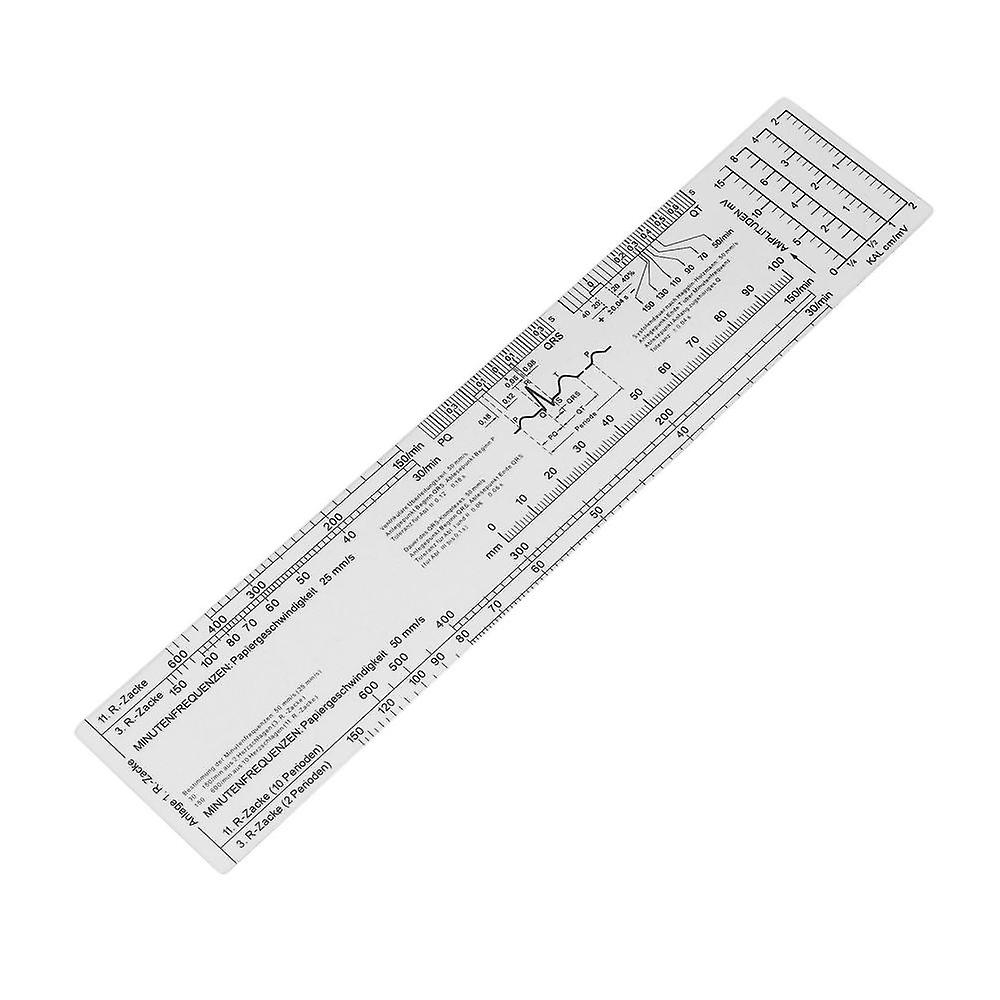 Ekg Ruler Pocketcard In English | Fruugo AU