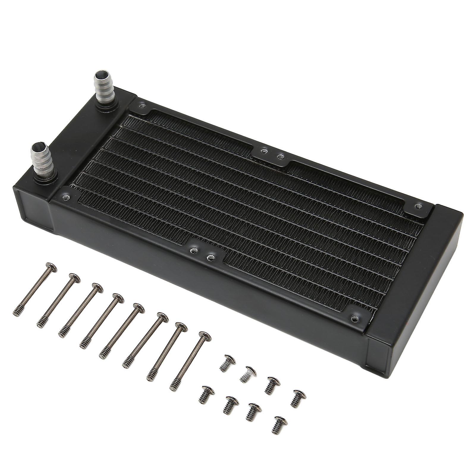 Computer Printer Water Cooling Radiator 80mm Dual Fans 8 Pipes 9.5mm ...