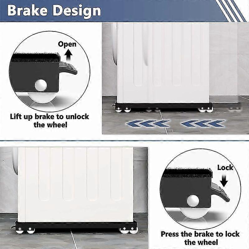 Washing Machine Base with Brake, Adjustable Mobile Base for Washing ...