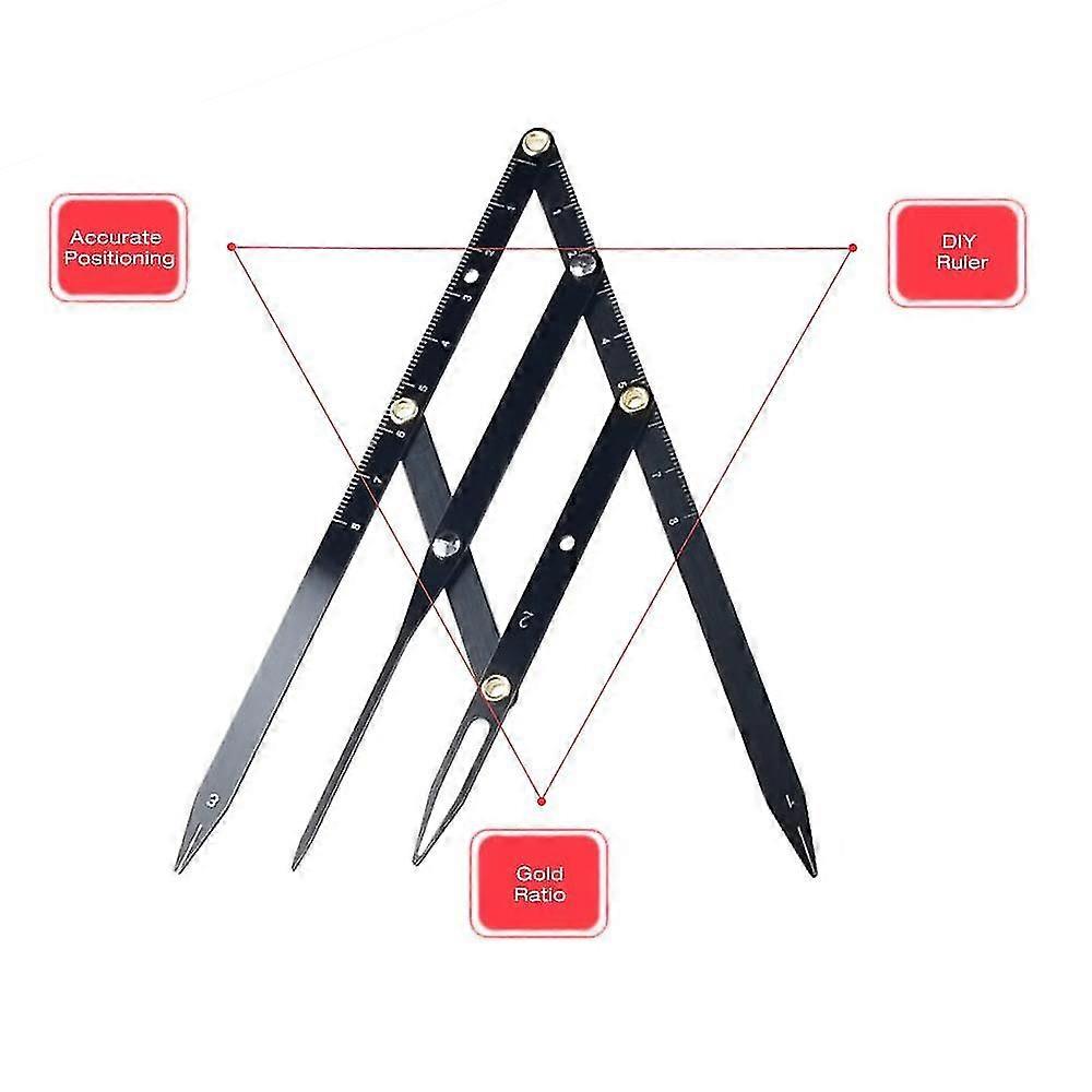 Eyebrow Ruler with Golden Ratio Stainless Steel Brake Caliper Design ...