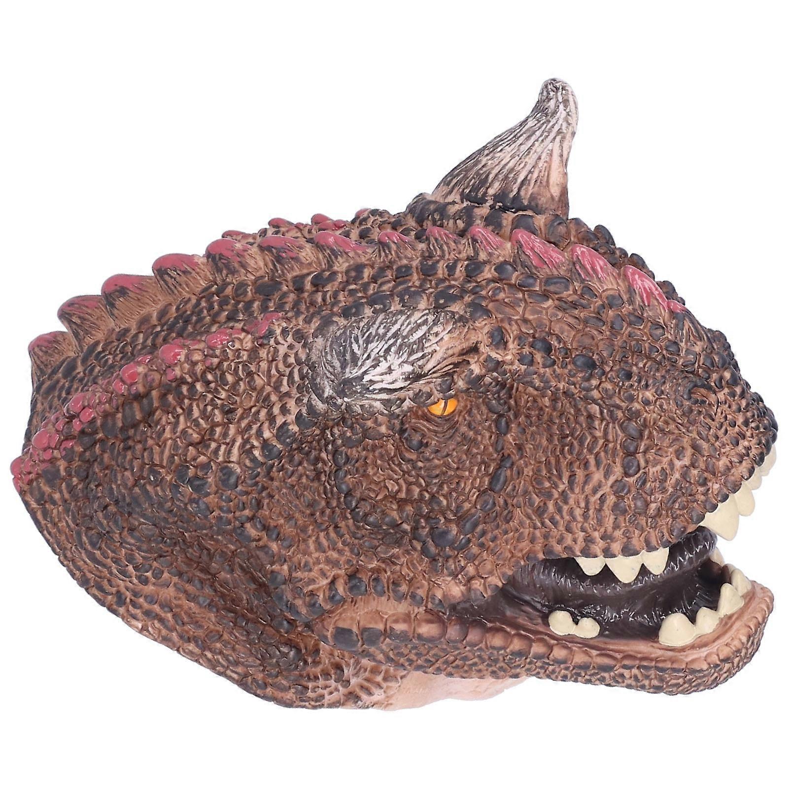 Children Lifelike Water Paint Carnotaurus Hand Puppets Hand Painted ...