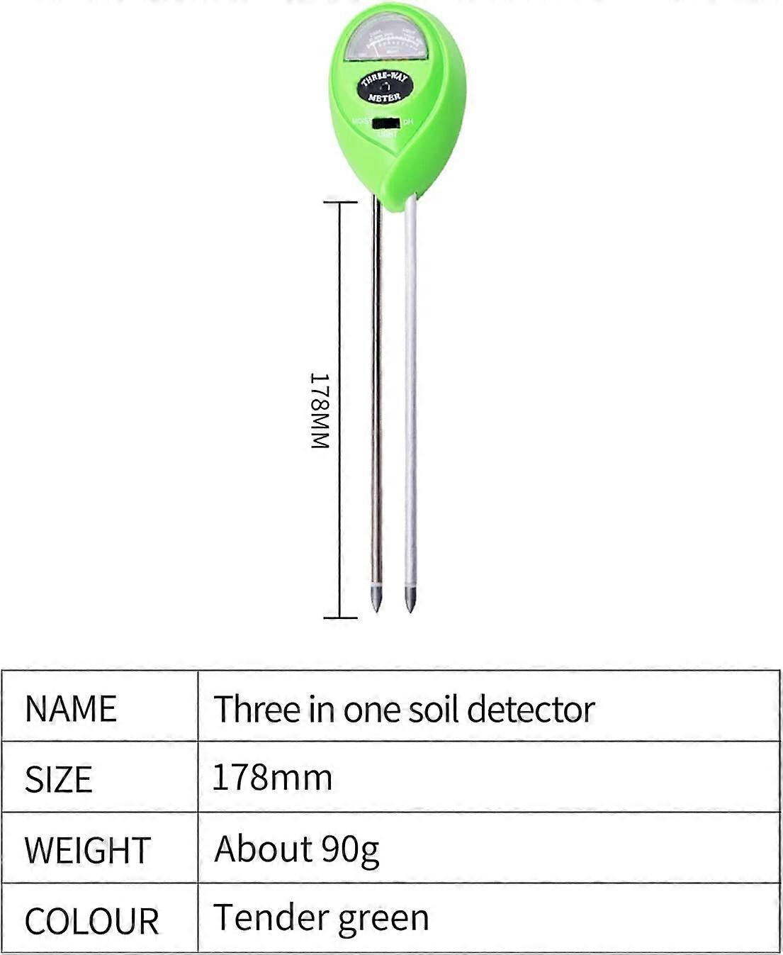 Soil Moisture Meter 3 in 1 Soil PH Tester Garden Flowers Soil Moisture ...