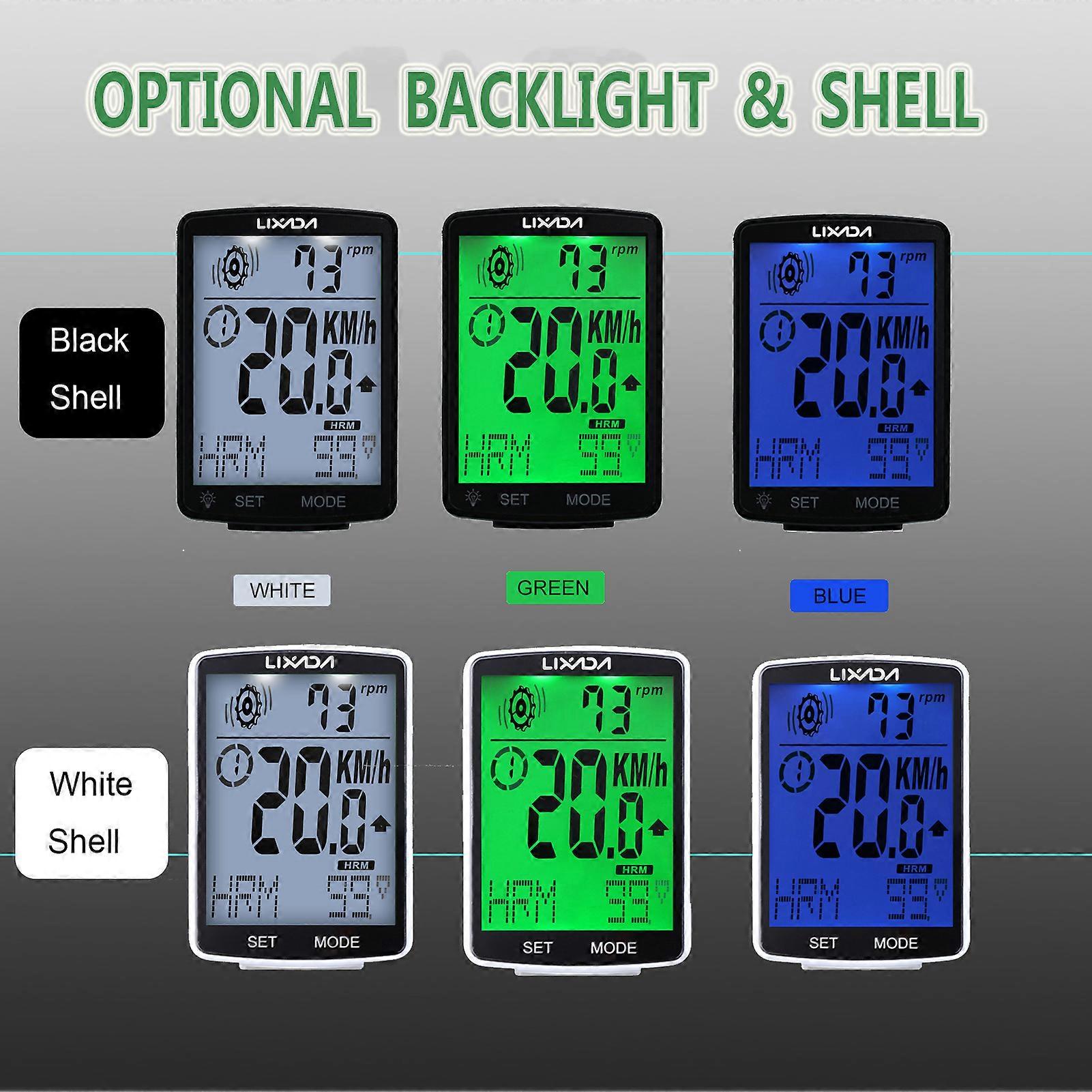 LIXADA 3 in 1 Wireless Bike Computer Multi Functional LCD Screen ...