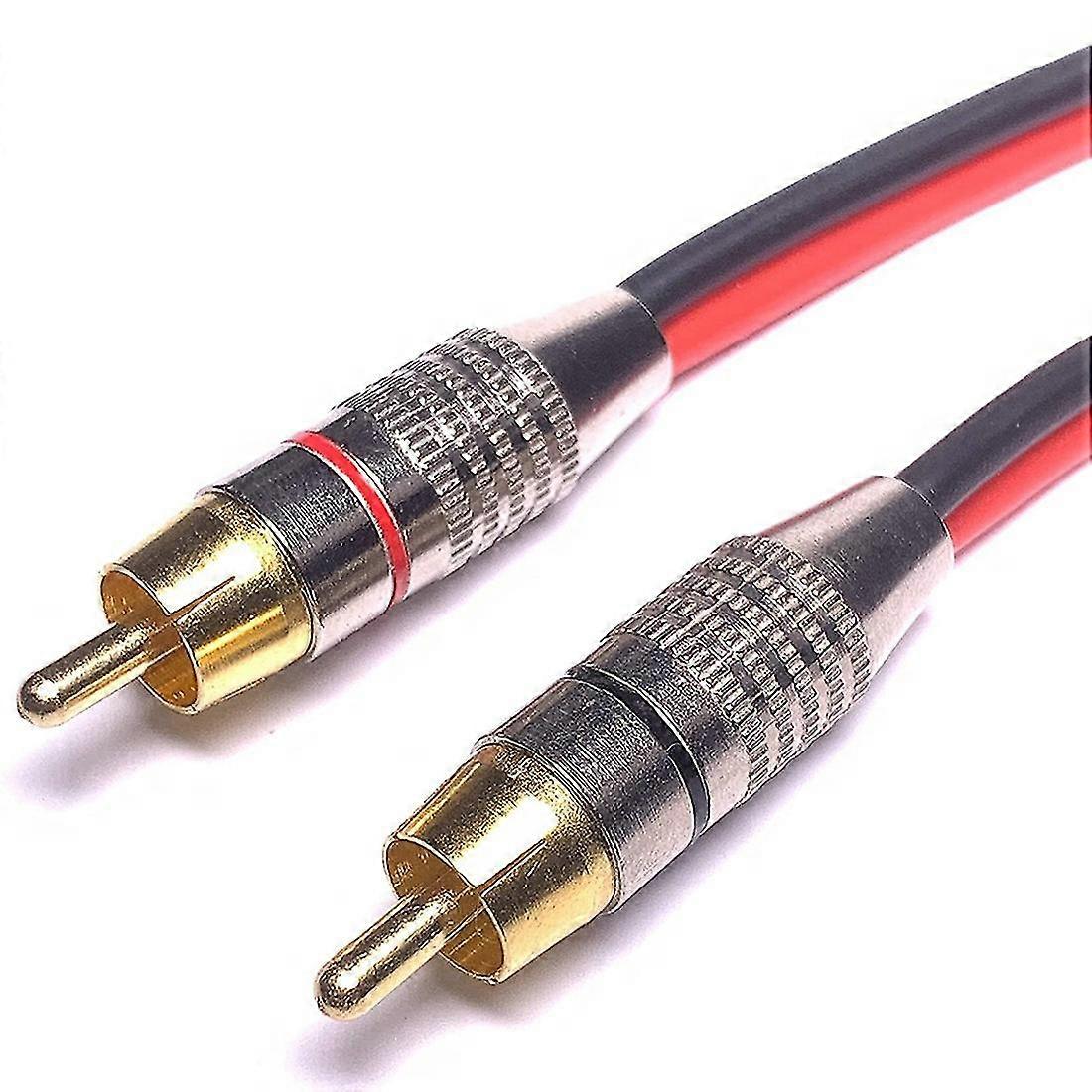 Speaker Cables to RCA Plugs Adapter, 2-Channel (1 Foot) | Fruugo UK