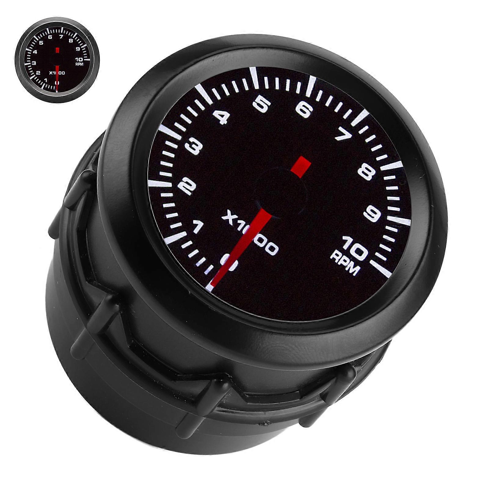 Universal Tachometer Gauge Pointer 0?10000RPM Tach Meter Lighting Dial ...