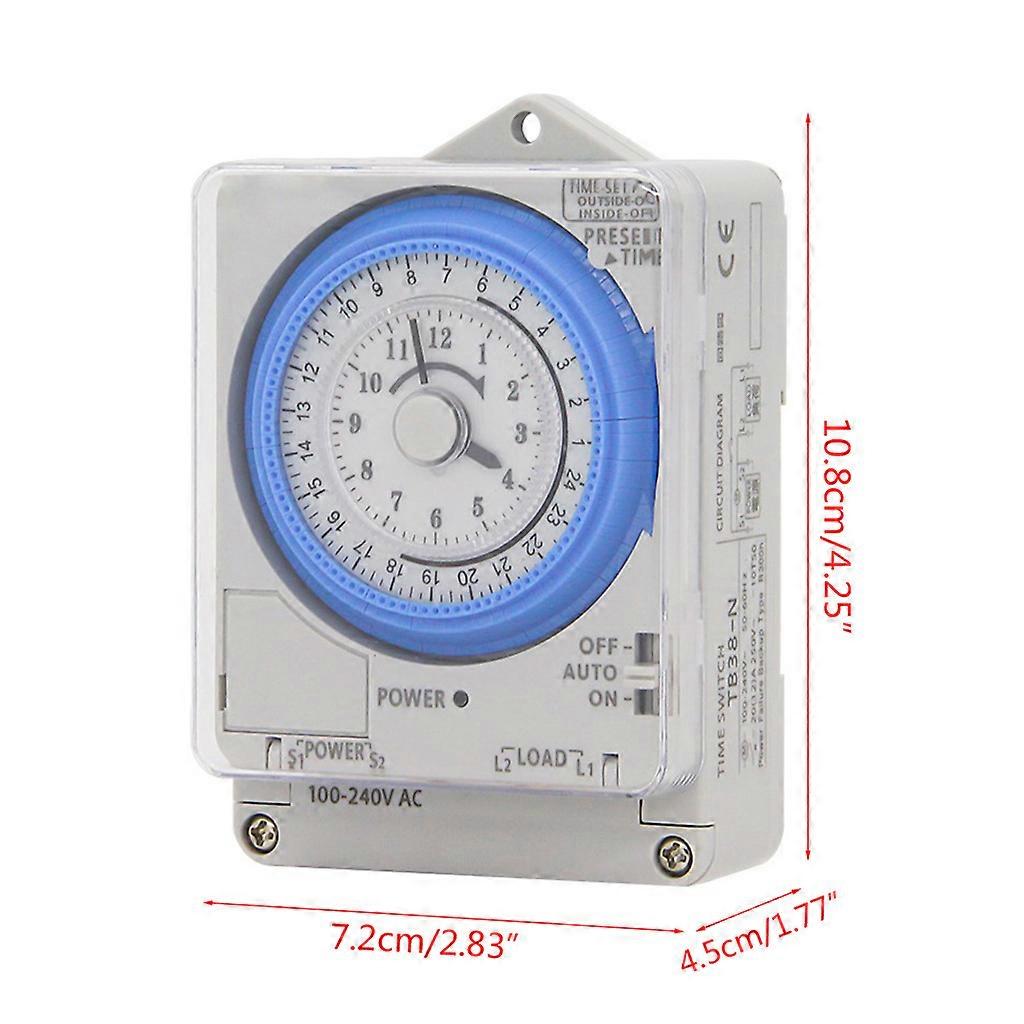 Timer Mechanical with 96 Times On & Off Precise Timer AC 100-240V 50 ...
