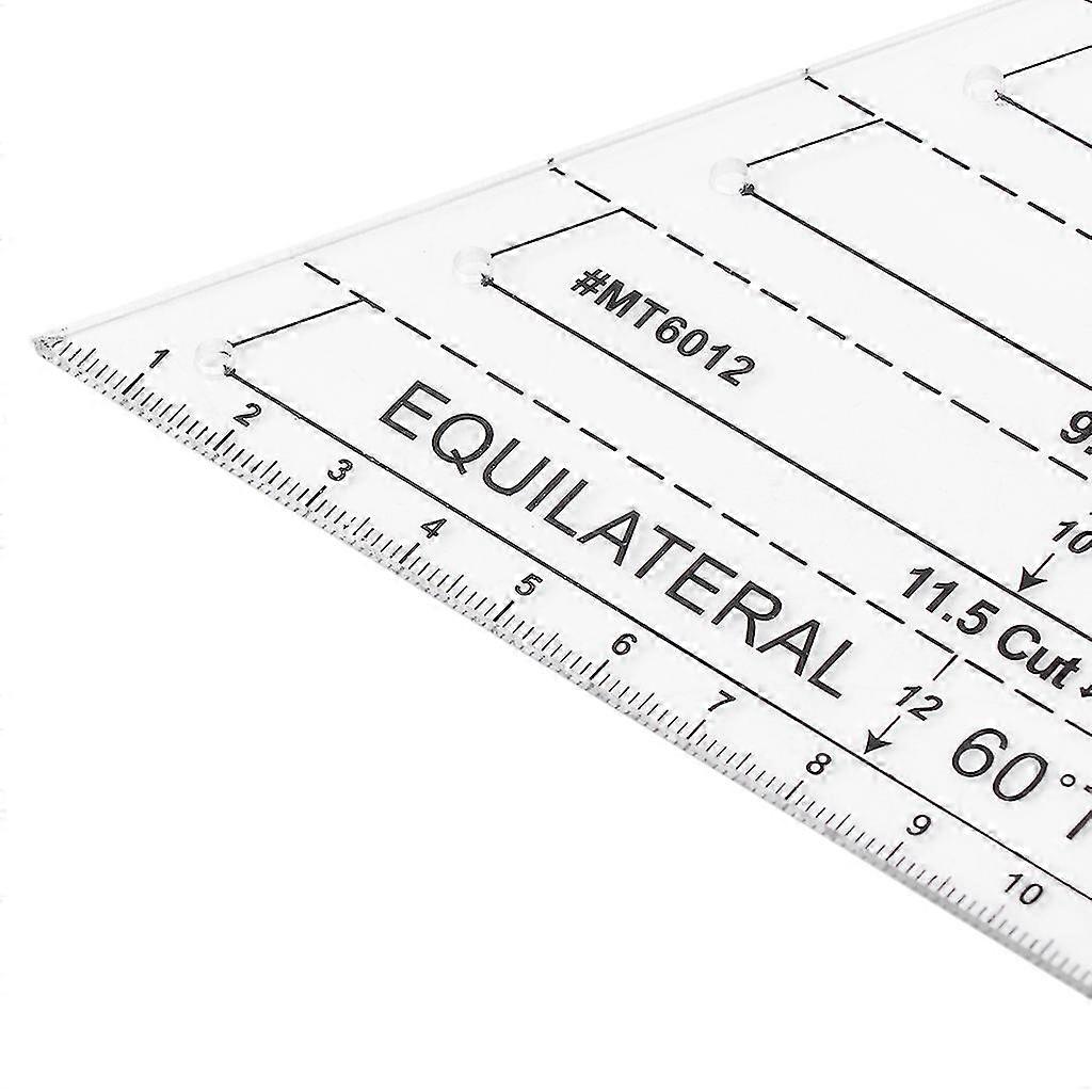 60 Degree Equilateral For Triangle Quilting Ruler Template Diy Sewing ...