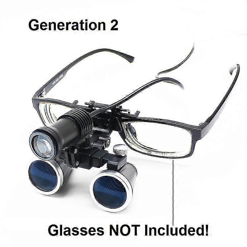 Binocular Dental Loupes 2.5x 3.5x Coated Optical Lens with Clip Magnifying Glass Galilean Dental ...