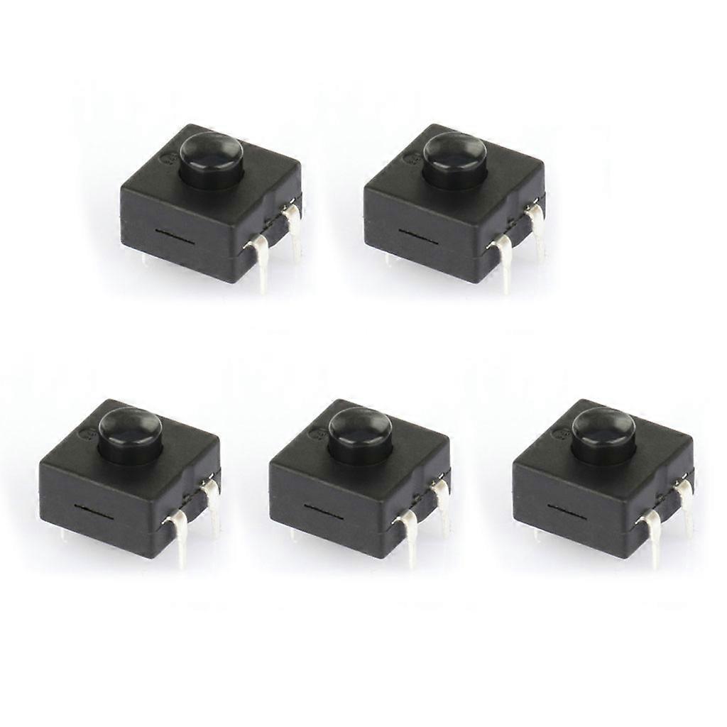 5 pcs Flashlight Table Lamp Button Switch Mini Lock Switch Push Button ...