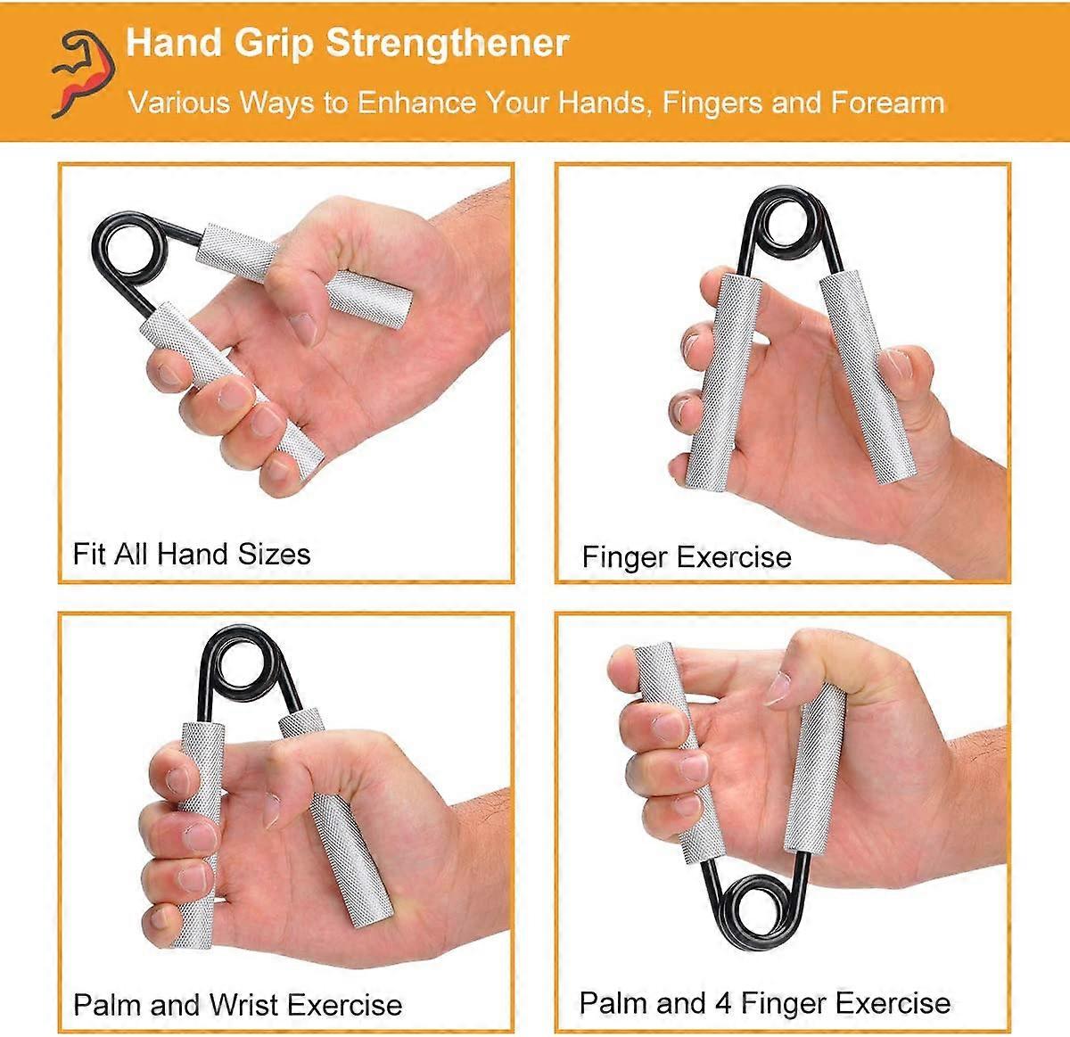 Hand Grip Strengthener(150, 200, 250 lbs),No Slip Heavy Grippers,Finger ...