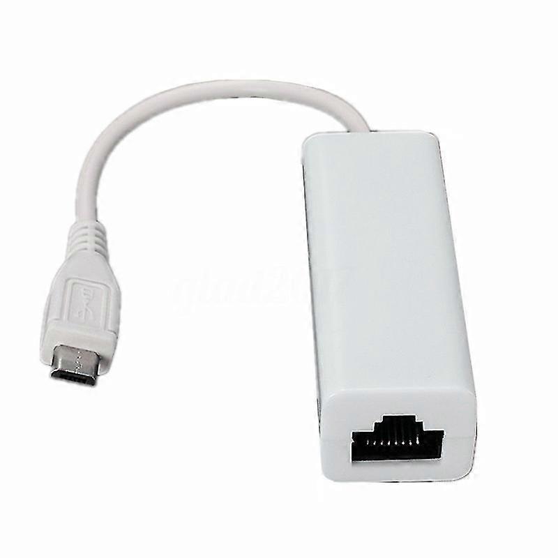 Micro USB 2.0 5P to RJ45 Networks Lan Ethernet Cable Converter Adapter ...