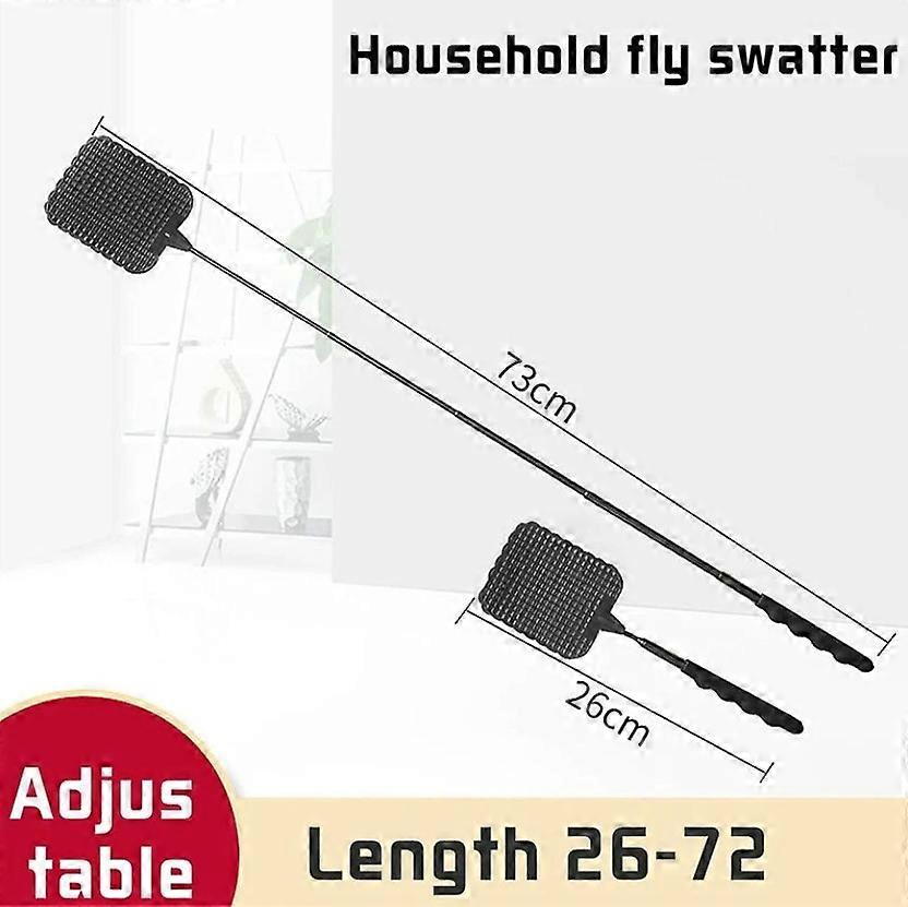 Blue 3 Piece Fly Swatter Set, Telescopic Handle for Manual Pest Control ...
