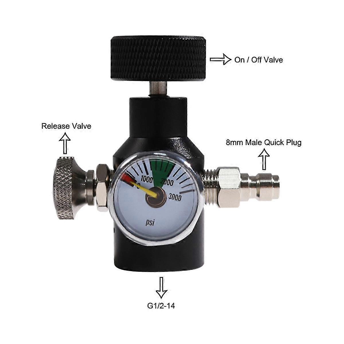 Co2 Tank Cylinder Adapter Connector Kit,g1/2-14 Thread Co2 Cylinder ...
