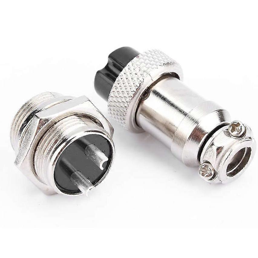 GX16 Aviation Connector 2-Pin 400V Screw Type Male and Female Butt ...