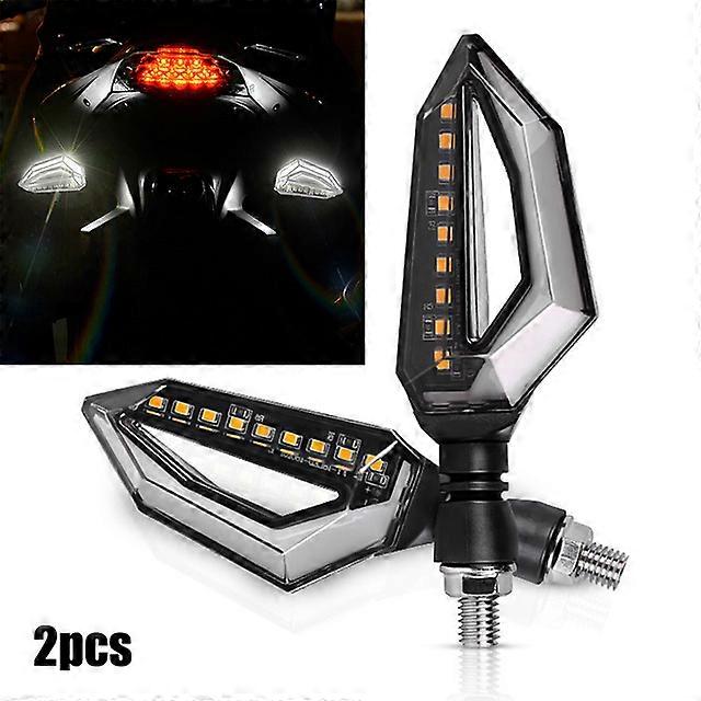 2pcs LED Directional Lights For Motorcycle Turn Signals 12V Blinker ...