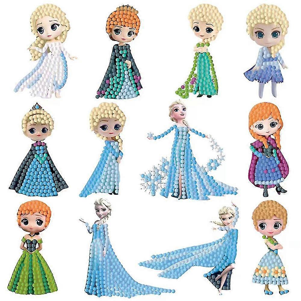 Diamond Painting Stickers Kits For Kids, Diy 5d Cartoon Frozen Dinosaur ...