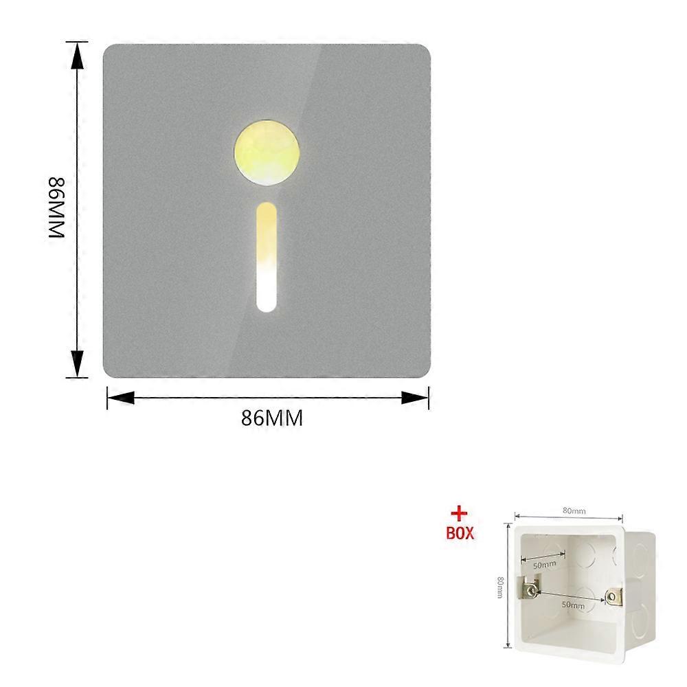 Sandiy Wall Lamp Motion Sensor Step Lights Recessed Staircase Lighting ...