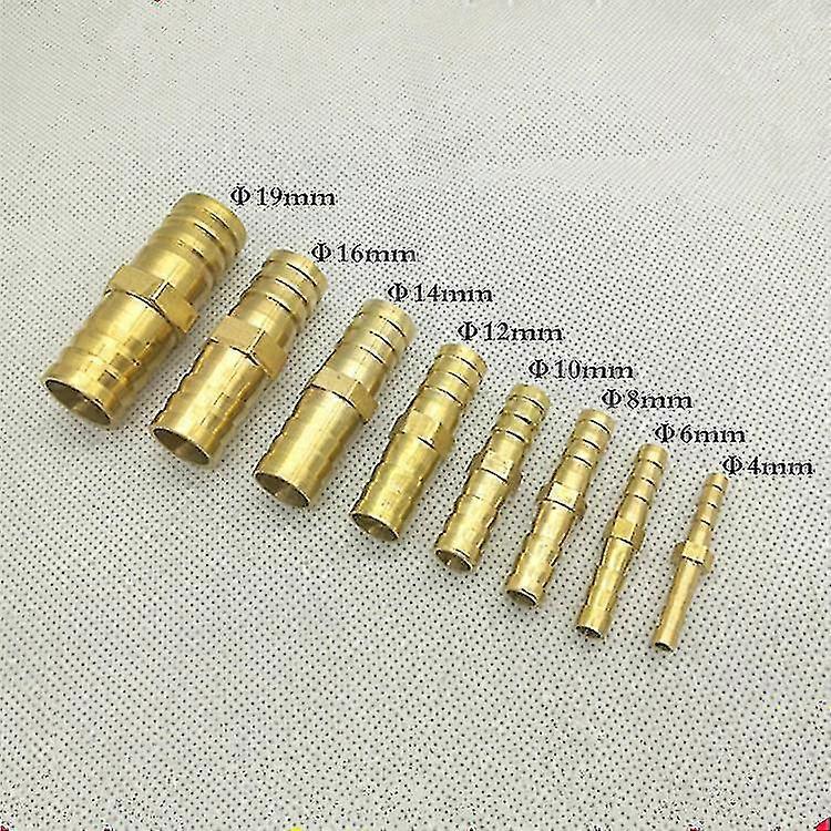 3mm-25mm Brass Splicer Pipe Fitting Connector Hose Bar Gas Copper ...