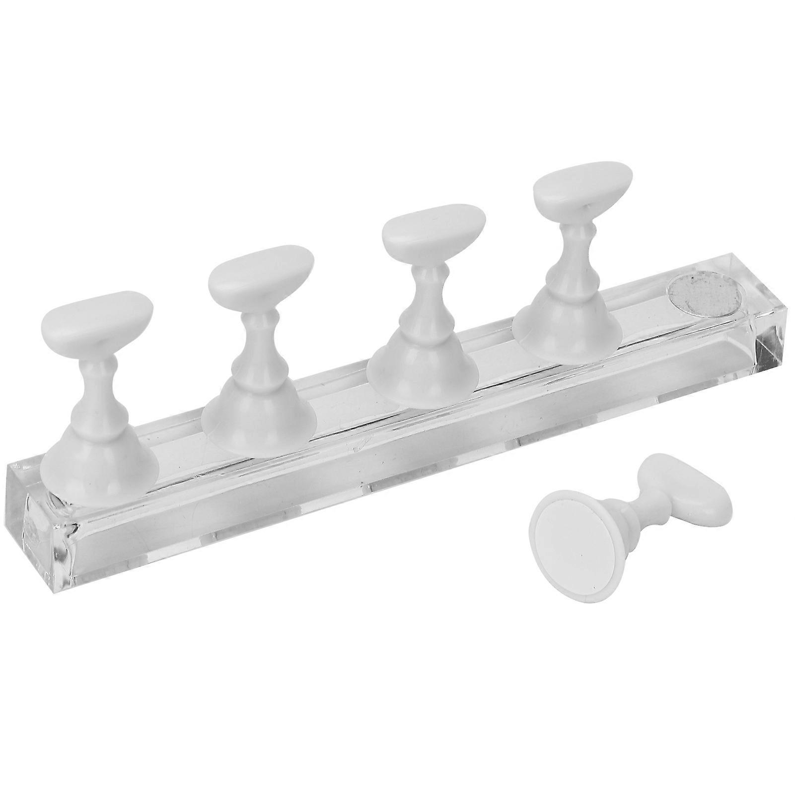 Nail Art Display Practice Stand Magnetic Nail Fingernail Tip Holder ...