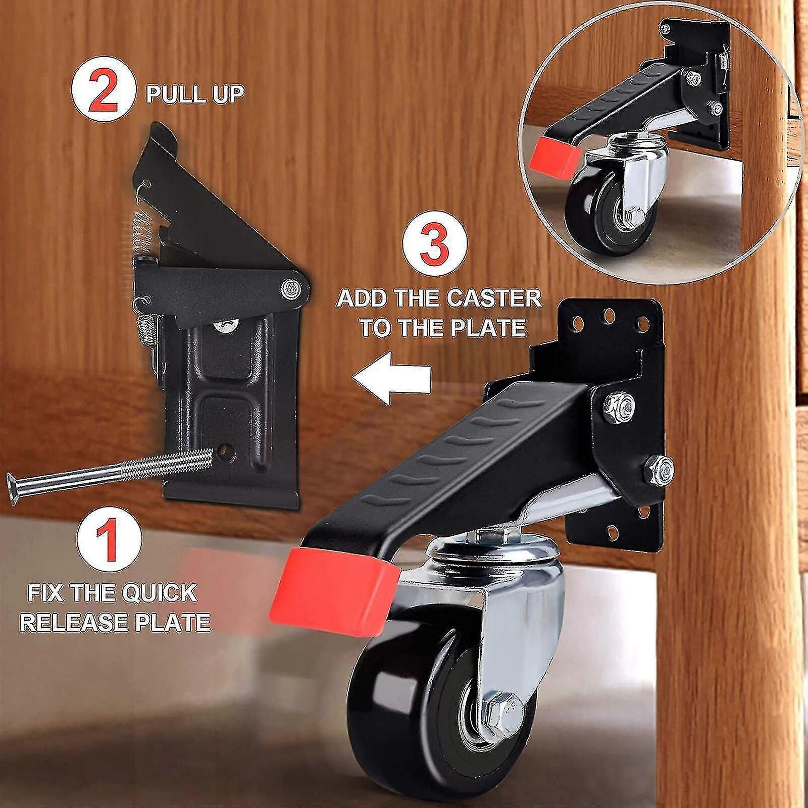 New Upgrade Workbench Casters Lit, Retractable Casters Heavy Duty Bench ...