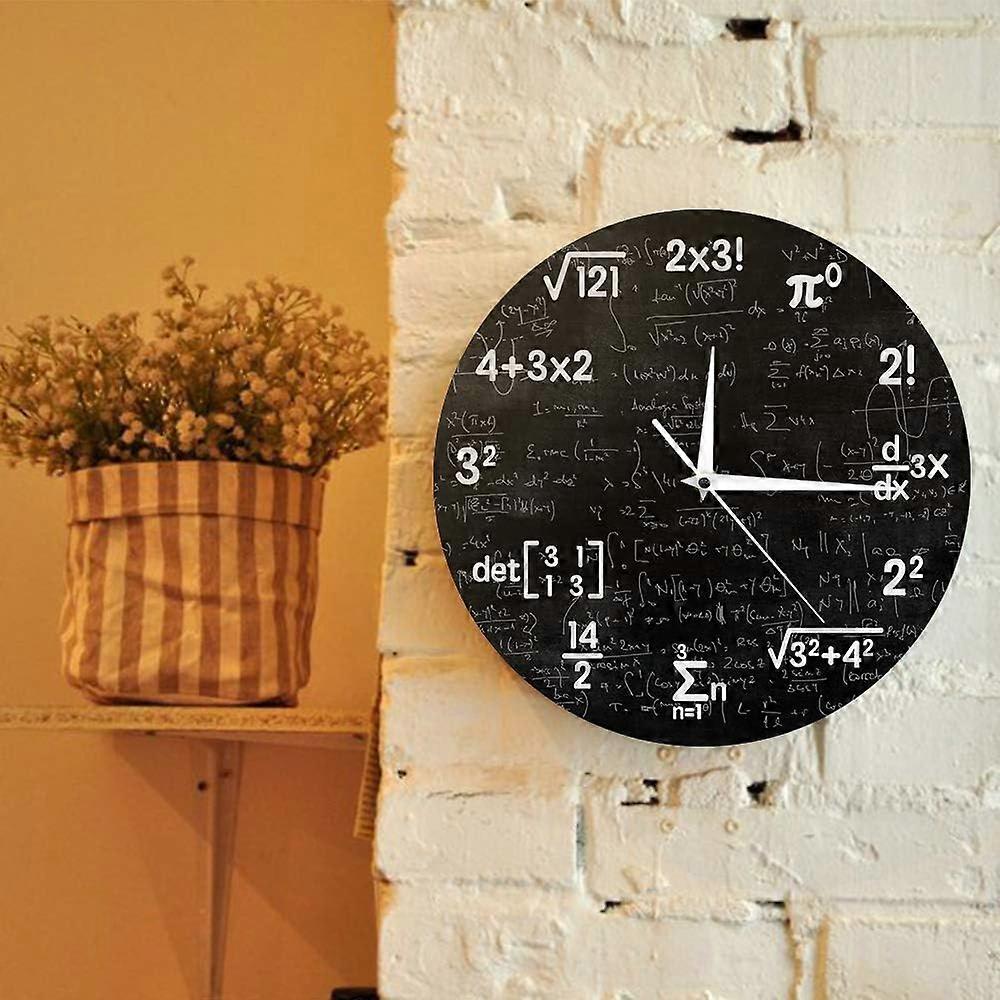 Math Equations Wall Clock, Educational Gift for Teachers, Silent Quartz ...