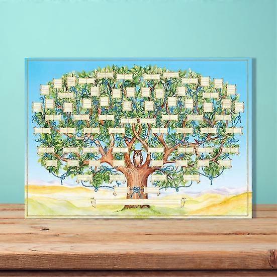 6 Generation Family Tree Chart Hanging Chart Cloth Fillable Ancestry ...