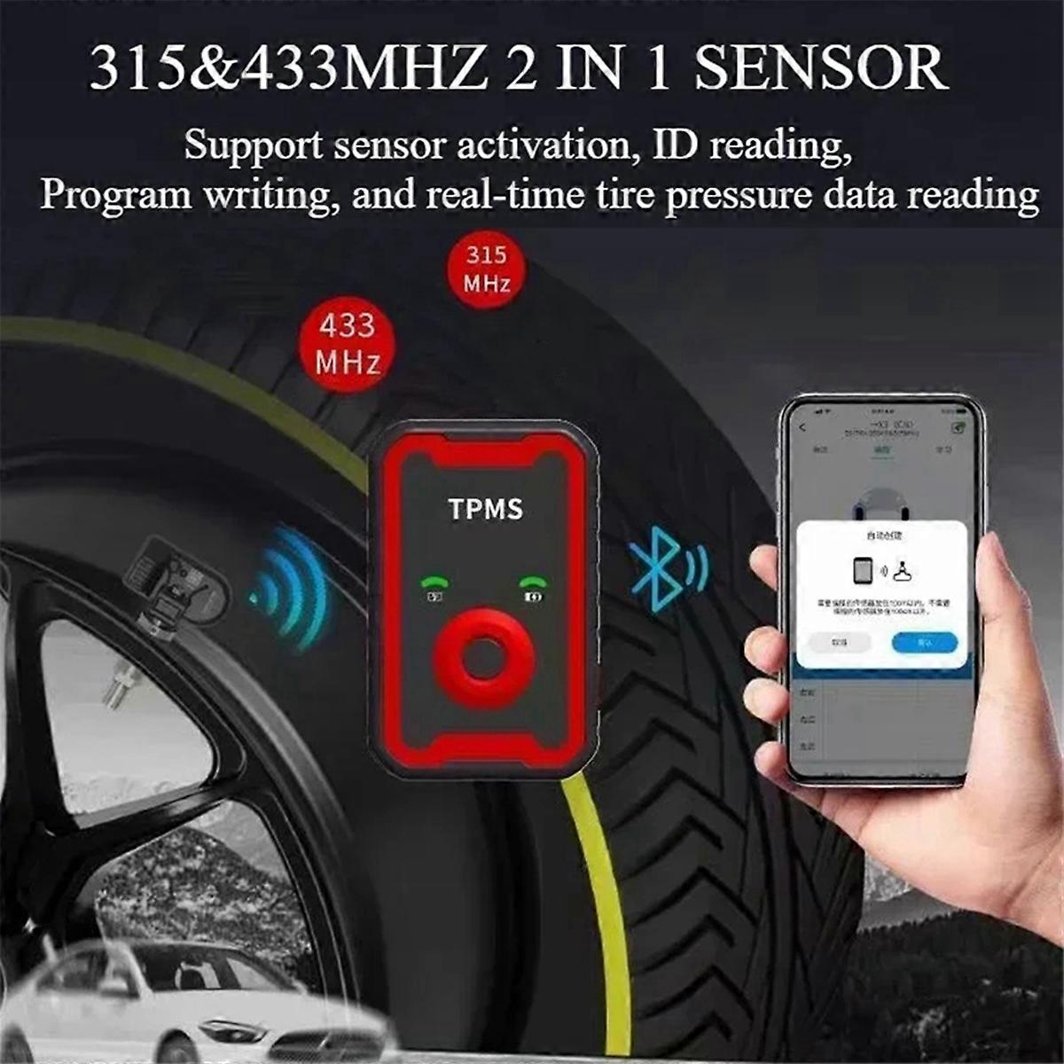Programable TPMS Sensors 2 in 1 433MHz+315MHz Support Programing with CELL PHONE Tool | Fruugo UK