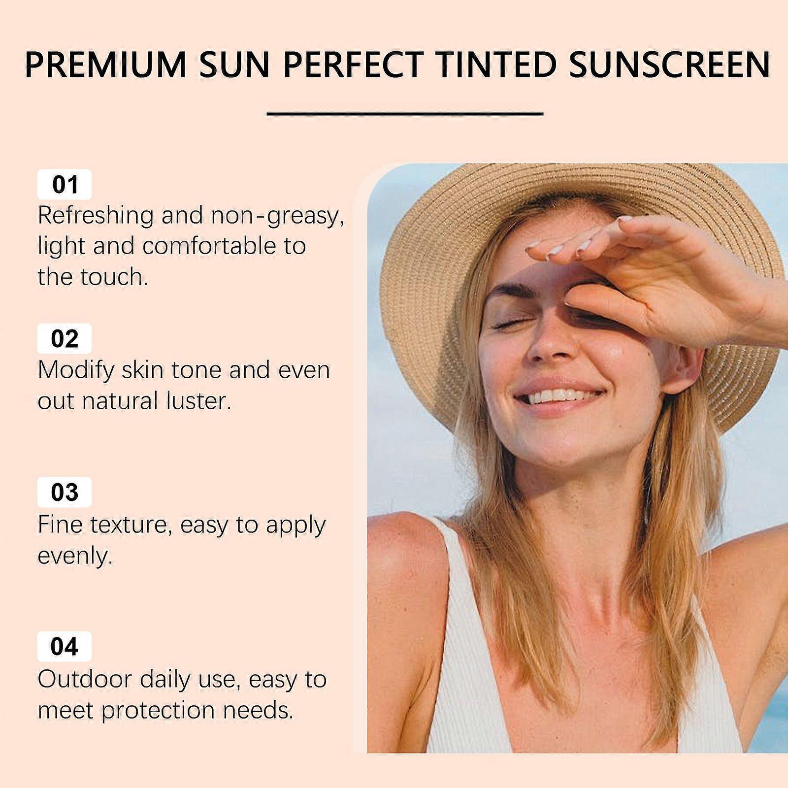 Sunscreen SPF 50 - Premium Sun Perfect Tinted Sunscreen SPF 50 - Broad ...