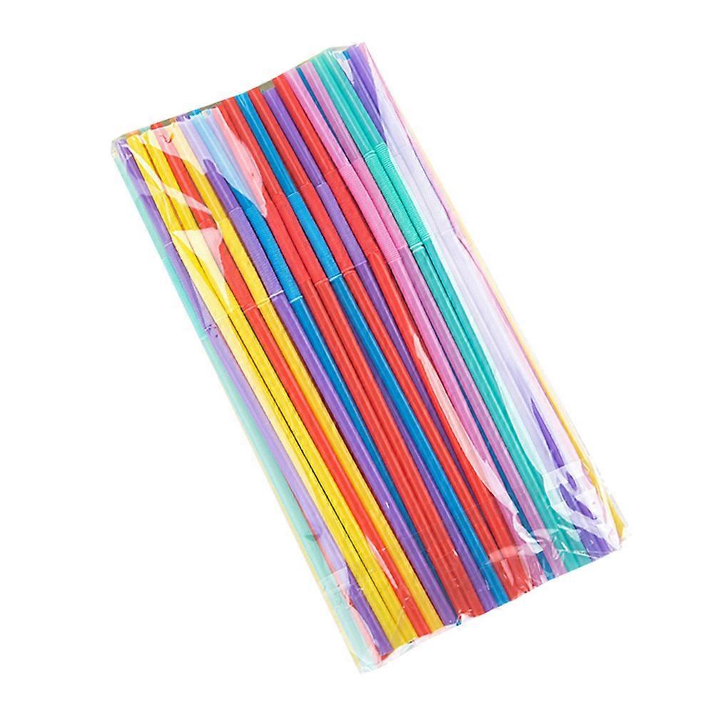 Beverage Straws Set Bendable Drinking Straw Juice Tea Straws Random ...