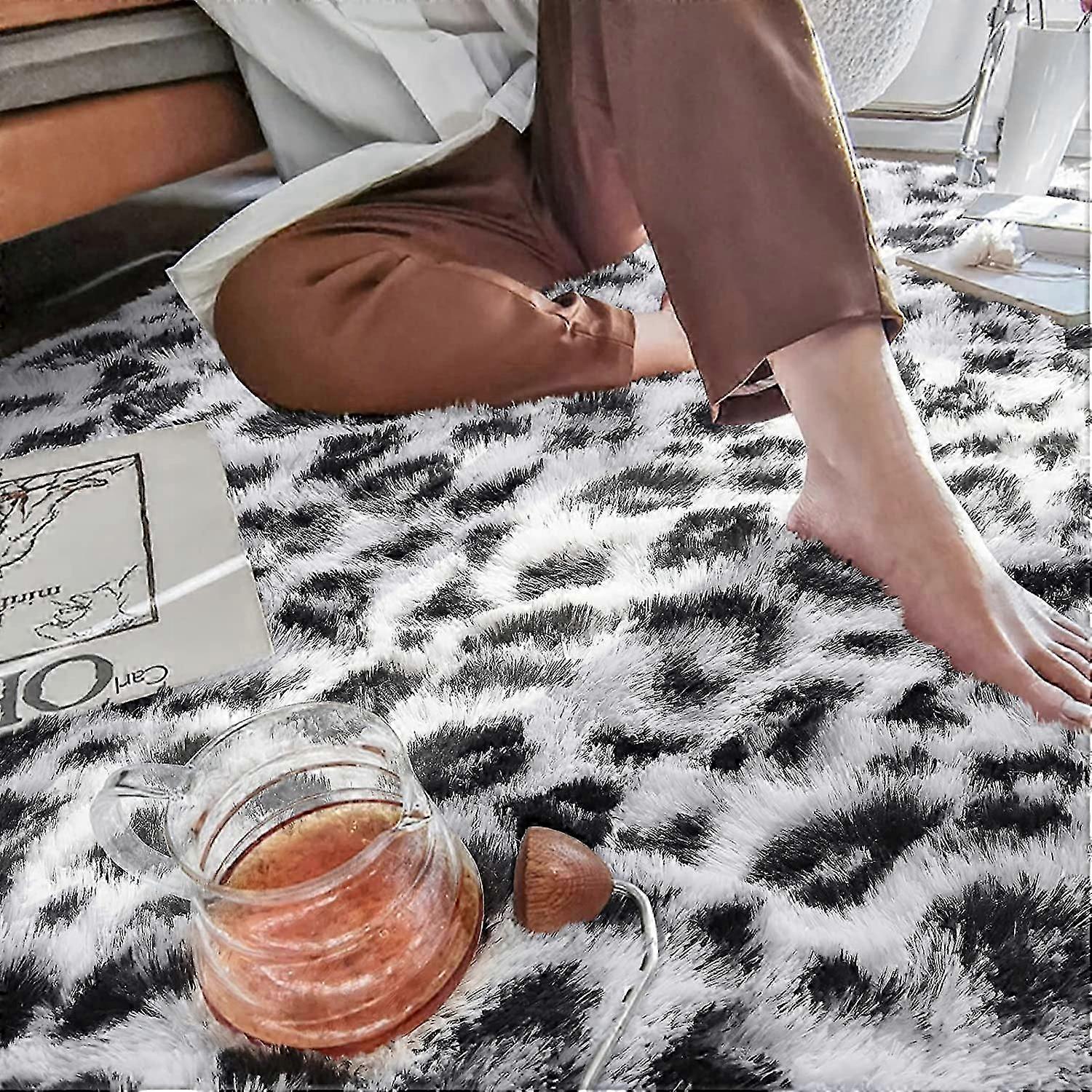 NOAHAS Fluffy Leopard Print Rug Cheetah Print Area Rugs Soft Comfy ...
