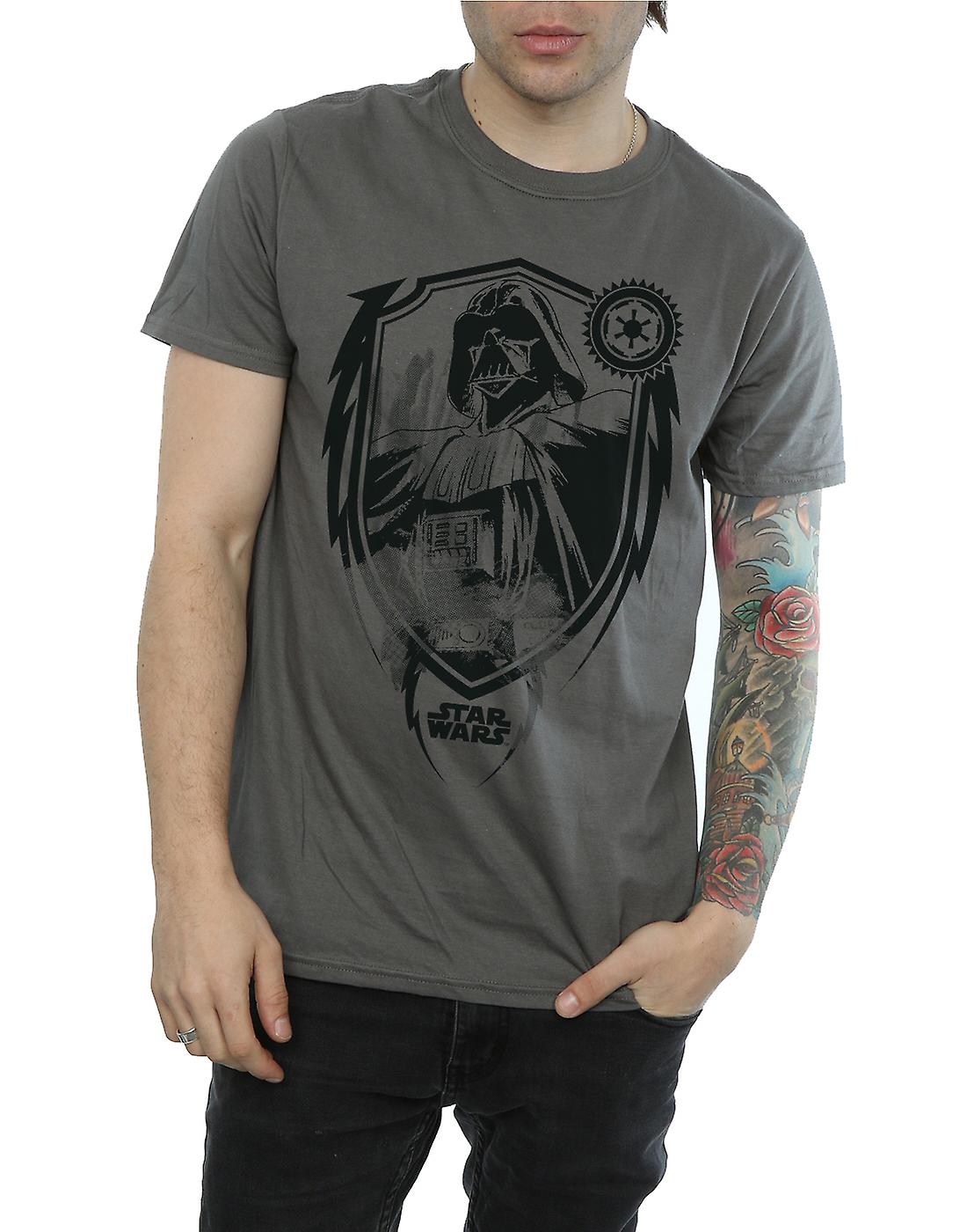 Star Wars Men's Darth Vader Shield T-Shirt | Fruugo US