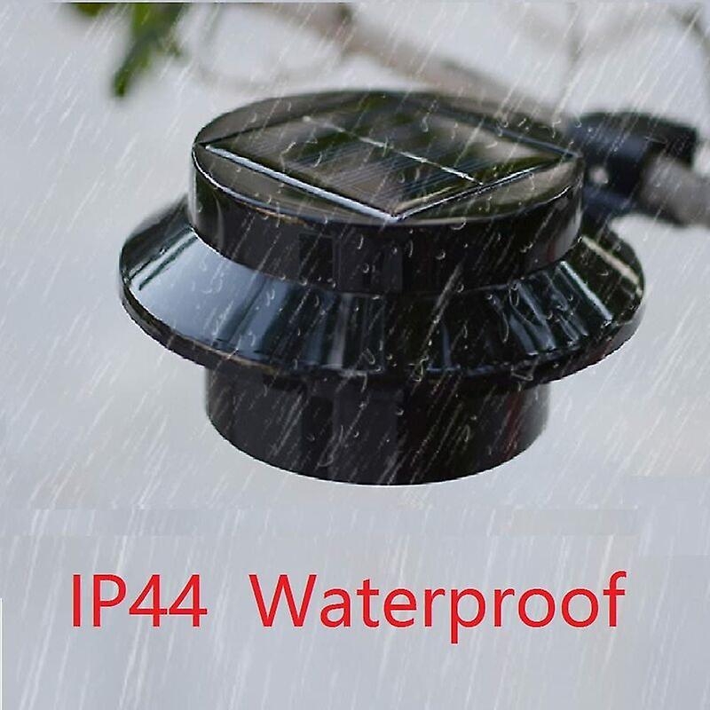 6 Pack Solar Powered LED Gutter Lights, Fence, Roof, Gutter, Garden ...