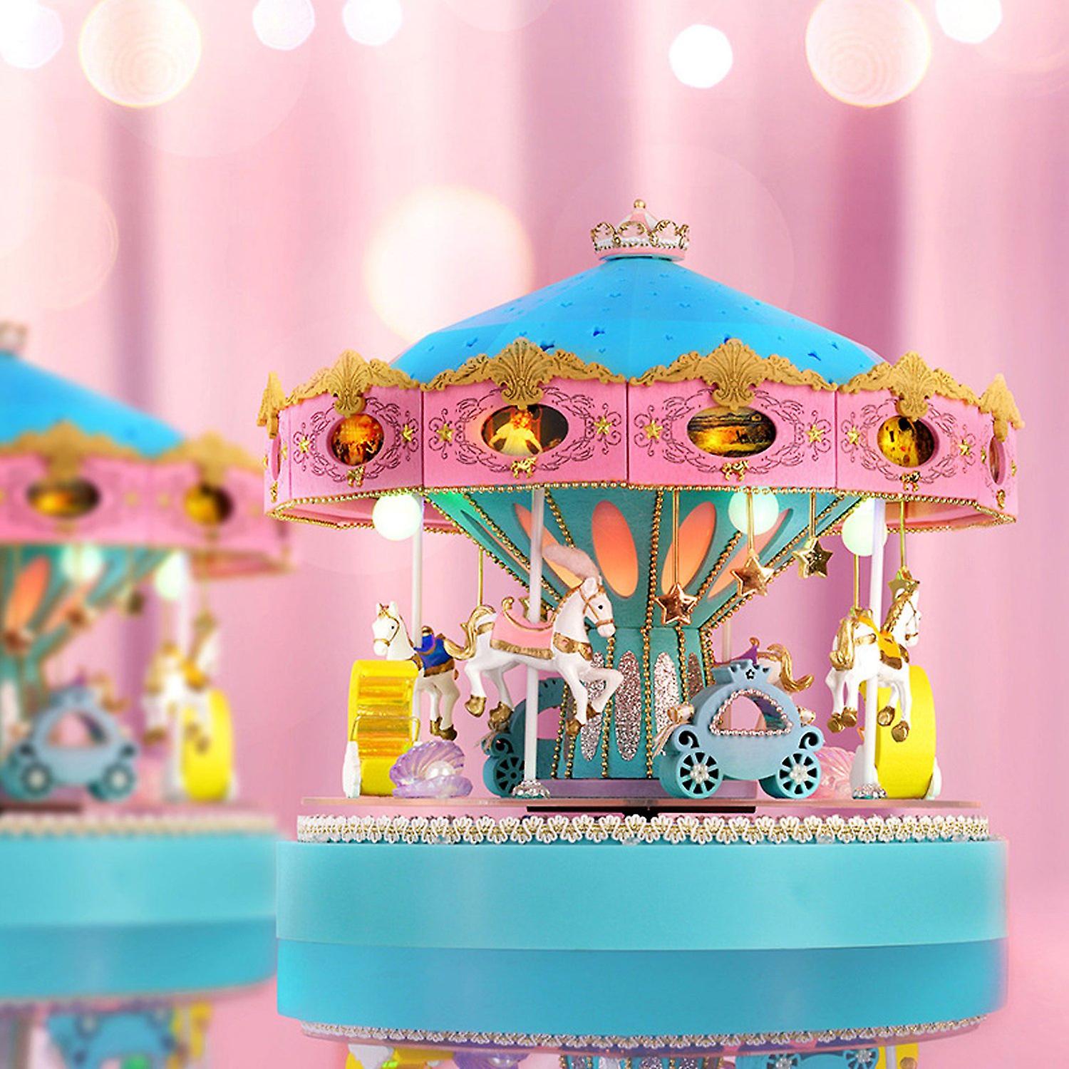 Mr. Christmas Animated Carousel with Santa, Reindeer, and Elves | Fruugo UK