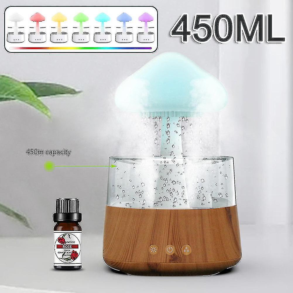 Mushroom Rain Air Humidifier Electric Aroma Diffuser Rain Cloud Smell ...
