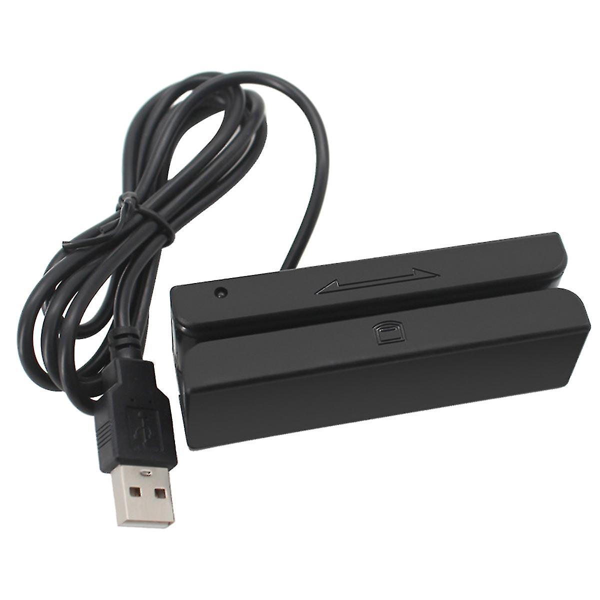 MSR90 USB Magnetic Strip Card Reading Machine Card Reader Stripe 3 ...