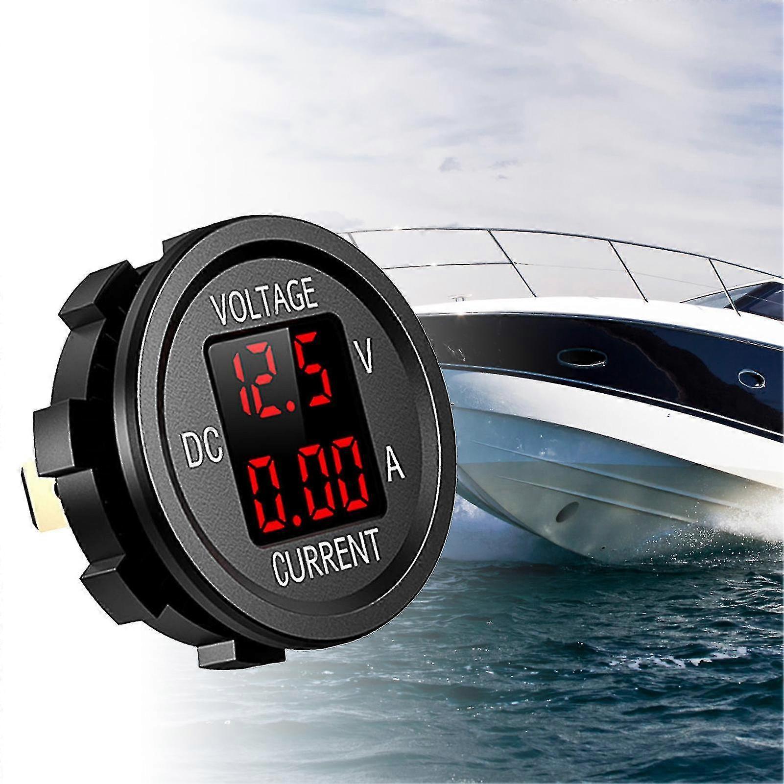 Digital Voltmeter Ammeter Universal High Precision Dual Led Display 12 ...